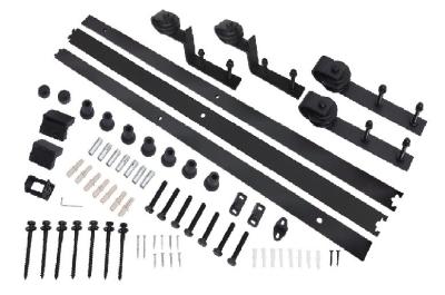 China 11 Ft 10 Ft Splicing Double Barn Door Hardware For Cabinets  Hanging Door Track System    3 Meters for sale
