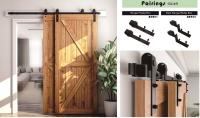 China 11 Ft 10 Ft Splicing Double Barn Door Hardware For Cabinets  Hanging Door Track System    3 Meters for sale