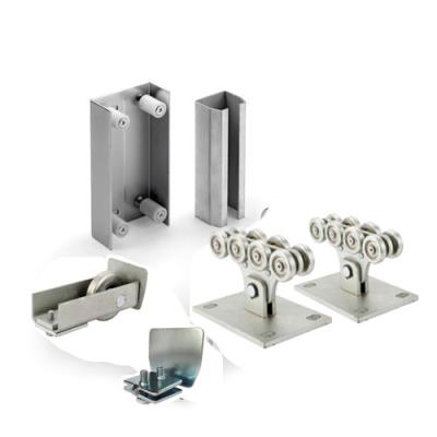 China Steel Silver Galvanized Small 8 Carriages Wheels For Sliding gate automation system Cantilever Gate Wheel for sale
