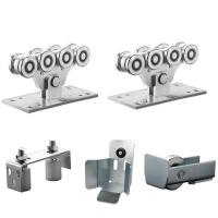 China Steel Silver Galvanized Small 8 Carriages Wheels For Sliding gate automation system Cantilever Gate Wheel for sale