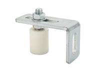 China 280kg Sliding Gate Guide Bracket Zinc Plated Steel Sliding Door Guide Bracket With Nylon Rollers for sale