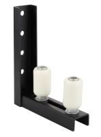 China 280kg Sliding Gate Guide Bracket Zinc Plated Steel Sliding Door Guide Bracket With Nylon Rollers for sale