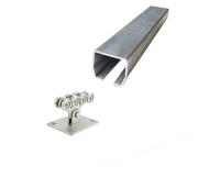 China Small 6m 6 Meters Iron Silver Galvanized Cantilever Gate Track System Hardware for sale
