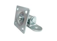 China zinc plated sliding gate hinge with square plated M20 for sale