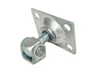 China zinc plated sliding gate hinge with square plated M20 for sale