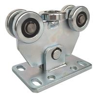 China 60x60 galvanized steel sliding cantilever gate support carriage wheel for sale