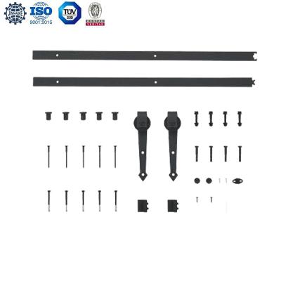 China JNK Sliding Barn Gate Hardware Sliding Wood Door Hardware With Rollers Handle Latch for sale