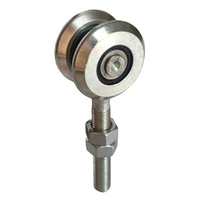 China 2 Wheels M12 100mm Sliding Hanging Garage Door Rollers Pulley Track Wheel for sale