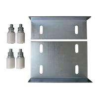 China 90 Degree Double Roller Upper Sliding Gate Roller Bracket Fixing 70mmX50mm for sale