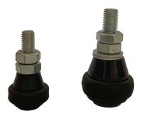 China 43MM 30MM M12 Sliding Gate Nylon Guide Roller Black for sale