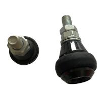 China 43MM 30MM M12 Sliding Gate Nylon Guide Roller Black for sale