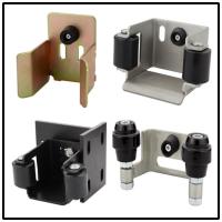 China 195x225mm Cantilever Sliding Gate Roller Holder With 2 Nylon Rollers For Cantilever Gates Adjustable for sale