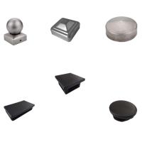 China 4.5in X 4.5in 7x7 8x8 4x4 Square Steel Post Caps Plastic Column Cover for sale