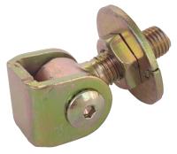China M20 White zinced Gate Hinge With Adjustable round Plates for swing door for sale