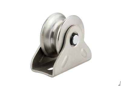 China 78mm High Recess Mount 2 Metal Sliding Gate Wheel Assembly Y Groove for sale