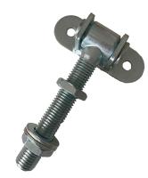 China M20  Adjustable Wood Fence Gate Hinge Hardware With Long Bolt Nut  White SGS IOS TUV for sale
