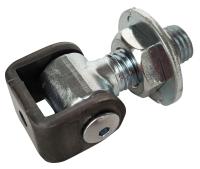 China Silver zinc M16 weld on hinges swing door adjustable gate Hinge with Jionted Plates for sale
