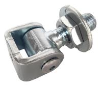 China Silver zinc M16 weld on hinges swing door adjustable gate Hinge with Jionted Plates for sale