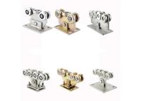 China Zinc Silver Automatic Cantilever Sliding Door Roller Carriage With 8 Wheels 113mm for sale