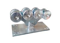 China Zinc Silver Automatic Cantilever Sliding Door Roller Carriage With 8 Wheels 113mm for sale