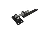 China Black powder coated M20 entrance gate hinges swing door adjustable long hinges for sale