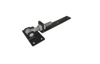 China Black powder coated M20 entrance gate hinges swing door adjustable long hinges for sale