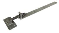 China Black powder coated M20 entrance gate hinges swing door adjustable long hinges for sale