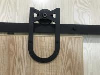 China Galvanized Barn Door Track 2m 96 Inch Block Coating Barn Wood Sliding for sale