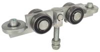 China Q235 Steel Galvanized Hanging Door Roller Kit With Forge Centre Plate for sale