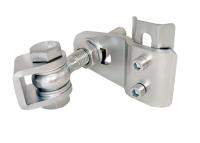 China M16 White Zinc Steel Hinge 4d Double Direction Adjustable Weld On Hinges For Swing Door for sale