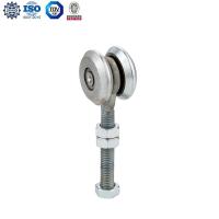 China 55mm-25mm top sliding barn door hanging rollers wheel Heavy duty galvanized steel for sale