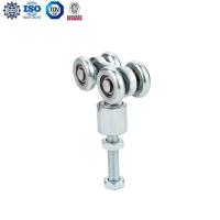 China 55mm-25mm top sliding barn door hanging rollers wheel Heavy duty galvanized steel for sale
