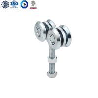 China 55mm-25mm top sliding barn door hanging rollers wheel Heavy duty galvanized steel for sale