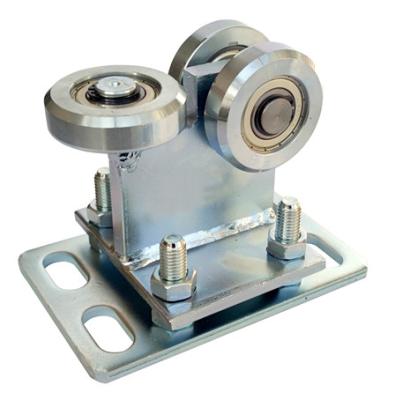 China Telescopic Wood Small Cantilever Gate Kit 3 Wheel Carriage 80x80 Track 68mm for sale