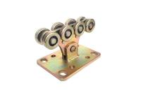 China Small Cantilever Gate Wheel Heavy Duty Steel Rolling Cantilever Gate System 8 Wheel for sale