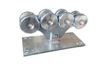 China Small Cantilever Gate Wheel Heavy Duty Steel Rolling Cantilever Gate System 8 Wheel for sale