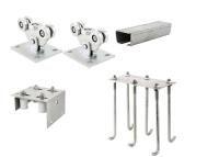 China Sliding door hardware 8 wheels 5 wheels Sliding door hardware outdoor silvery gold cantilever kits for sale