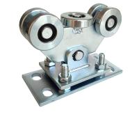 China White Zinc Heavy Duty Cantilever Gate Track System 5 Wheel Small 400kg Load for sale