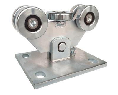 China White Zinc Heavy Duty Cantilever Gate Track System 5 Wheel Small 400kg Load for sale