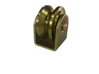 China 43mm 58mm 60mm Sliding Gate Wheel Heavy Duty Double Bearings Y Groove External for sale
