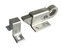 China Heavy Duty Brass Sliding Door Bolt Lock Yellow White Zinc 68mm for sale