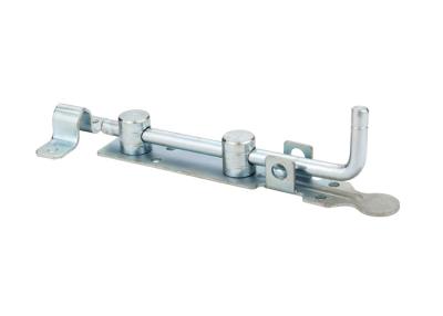 China Aluminium Glass Barrel Sliding Door Bolt Steel Zinc Silver With Plated for sale