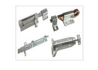 China Heavy Duty  Double Sided Sliding Door Latch For Sliding Door Zinc Silver for sale