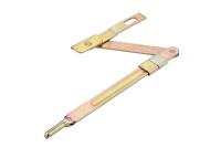 China Aluminium Glass Barrel Sliding Door Bolt Steel Zinc Silver With Plated for sale