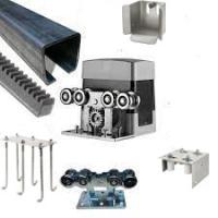 China Silvery Gold  zinc plated Complete KIT for 5 Wheels Cantilever Gate System for Medium Gates for sale
