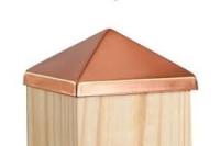China 5 X 3 4 X 6 4 X 4 Fence Post Cap 150mm 3.5 X 3.5 Metallic Iron Spherical Triangular Pillar for sale