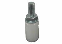 China Zinc Silver Small Nylon Guide Rollers With Bearings 40mm for sale