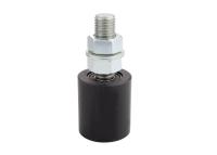 China Zinc Silver Small Nylon Guide Rollers With Bearings 40mm for sale