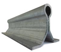China Curved Electric Sliding Gate Rail Track Door White Zinc 6 Meters for sale