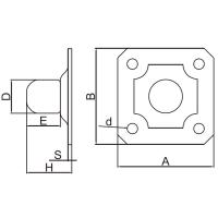 China Black Fence Gate Door Stopper Hinge Rubber Steel Gate Stopper Metal for sale